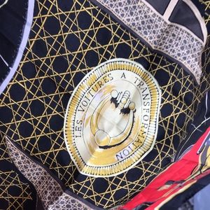 Accessories | Victorian Transportation Design Vintage Silk Scarf | Poshmark